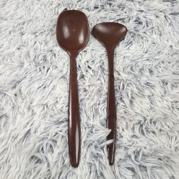 rosti | Kitchen | Vintage Mcmmidcentury Brown Melamine Utensils Rosti ...